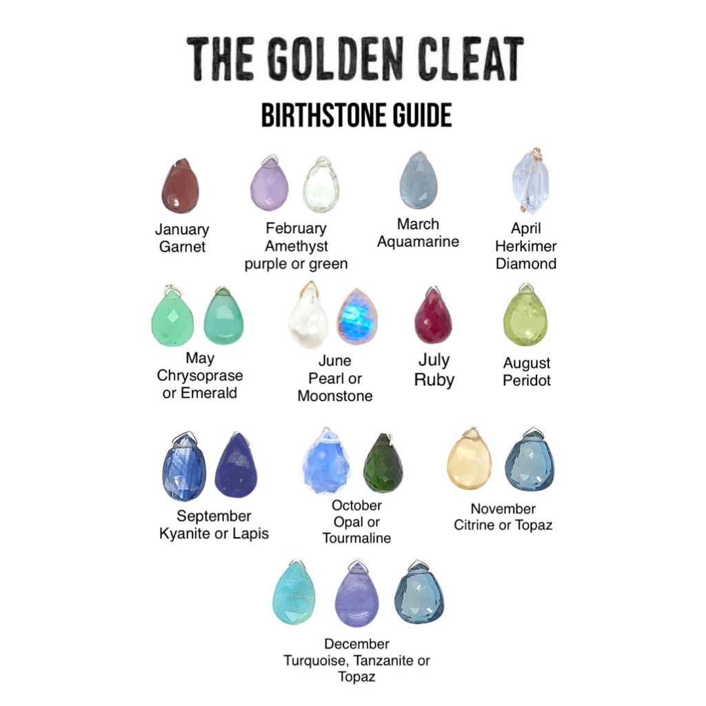 Birthstone Cascade Pendant – The Golden Cleat