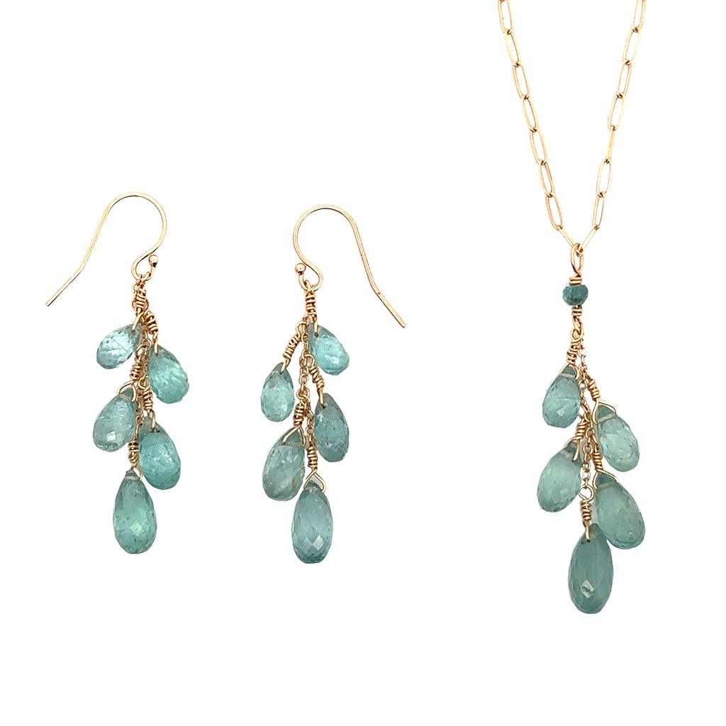 Ocean Kyanite Cascade Necklace – The Golden Cleat