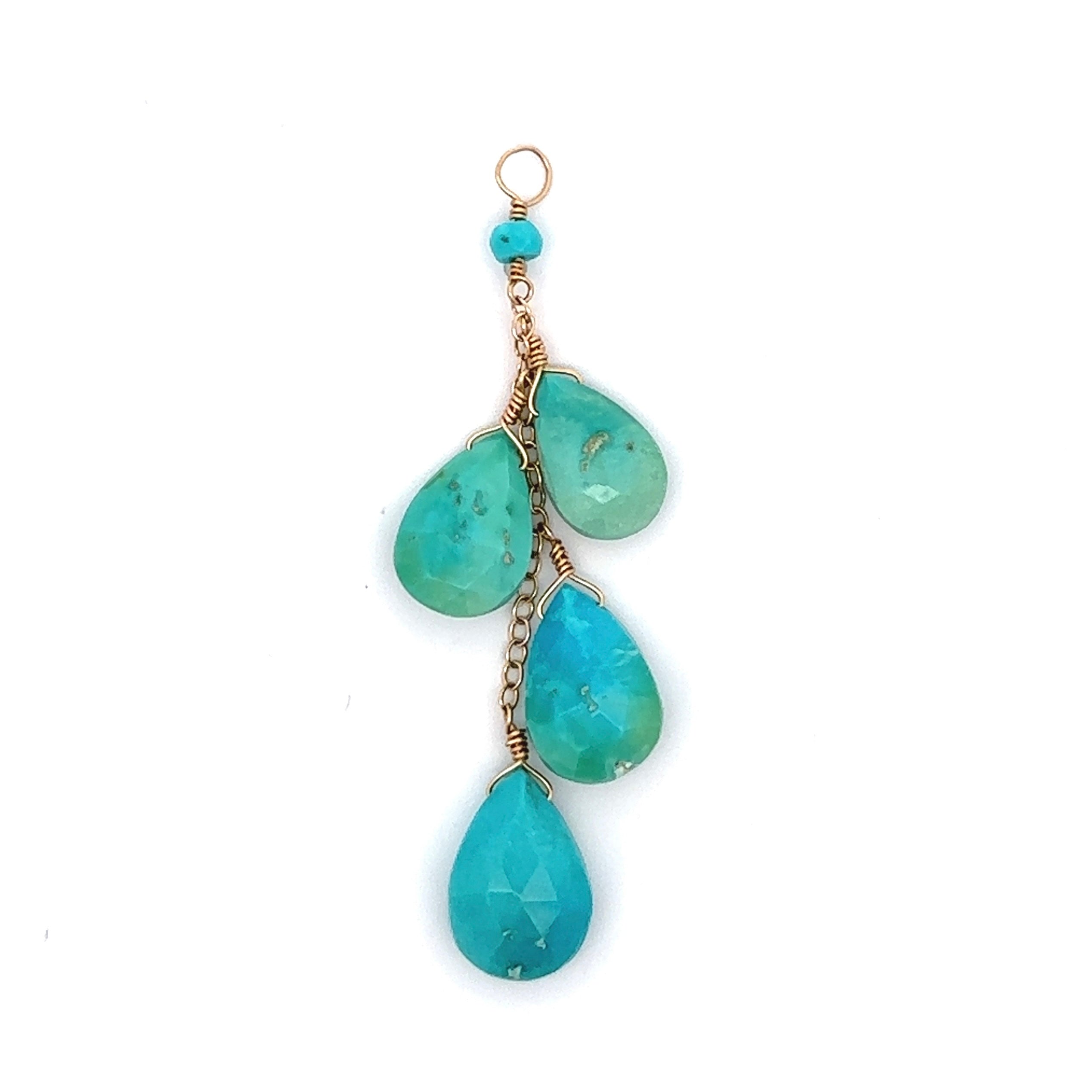 Turquoise Cascade Pendant – The Golden Cleat