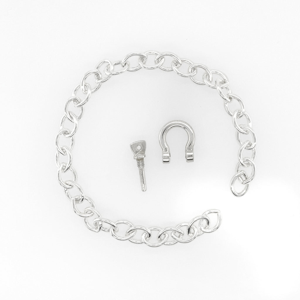 Chunky Cable Chain Bracelet with Shackle Clasp – The Golden Cleat