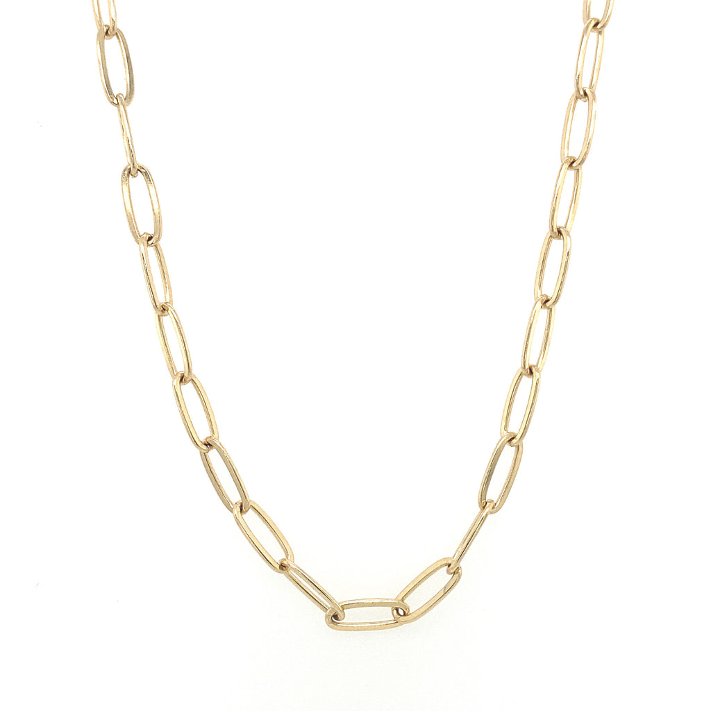Heavy Oval Paperclip Chain – The Golden Cleat