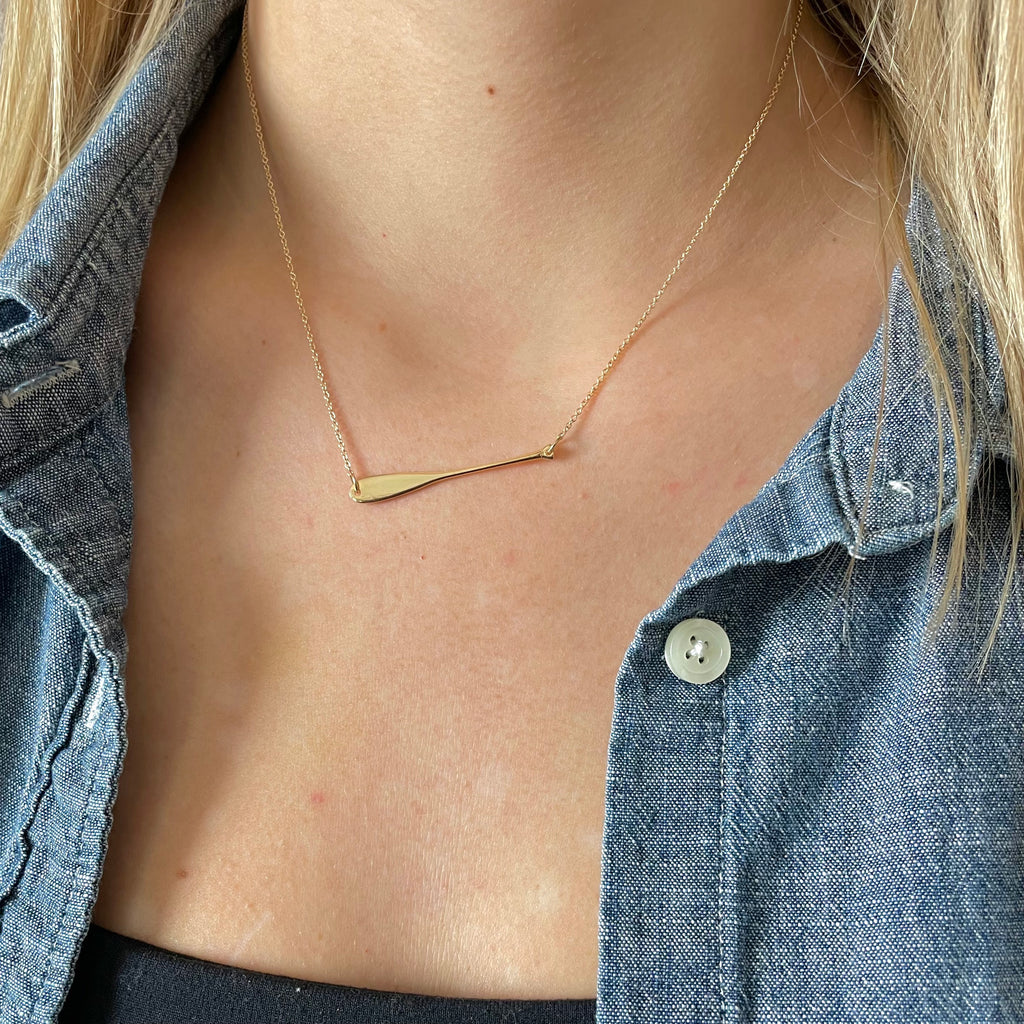 Sideways Paddle Necklace – The Golden Cleat