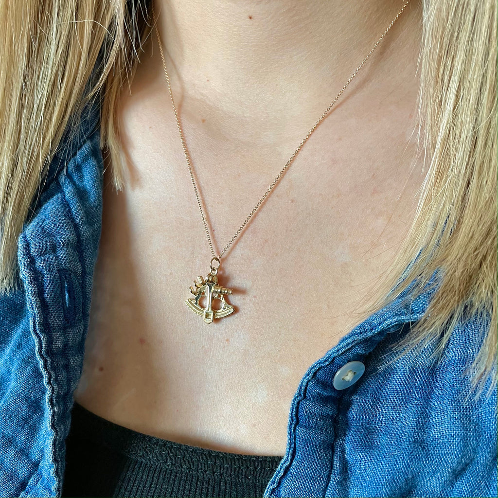 Sextant Bracelet Charm – The Golden Cleat