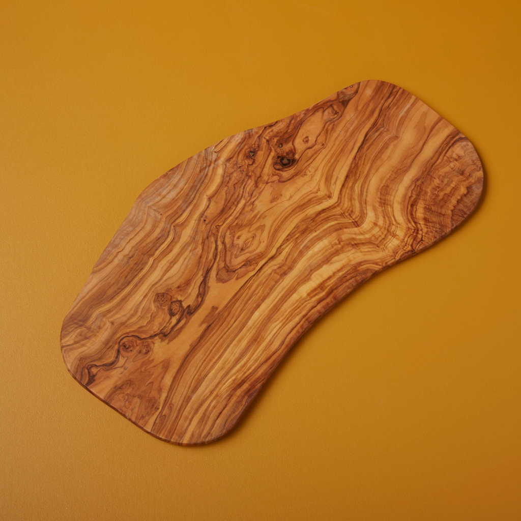 Organic Shaped Olive Wood Board – The Golden Cleat