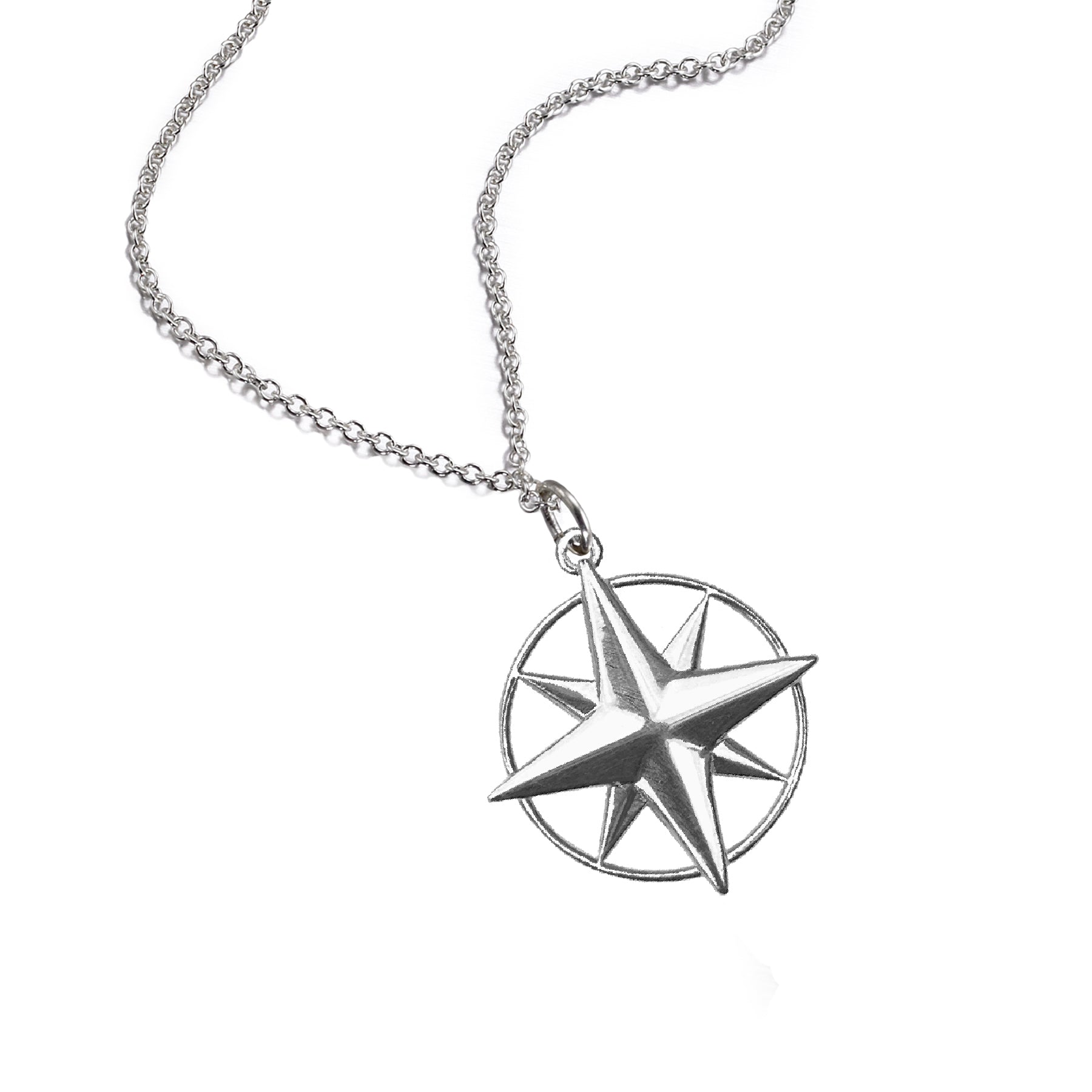 Large Compass Rose Necklace – The Golden Cleat